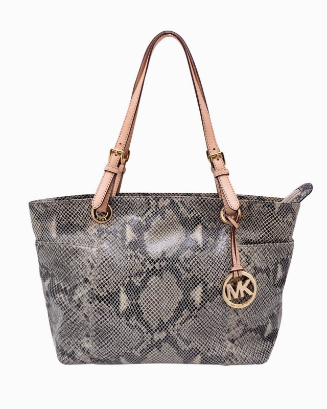Bolsa Michael Kors Original Jet Set Python Embossed Tote Feminina